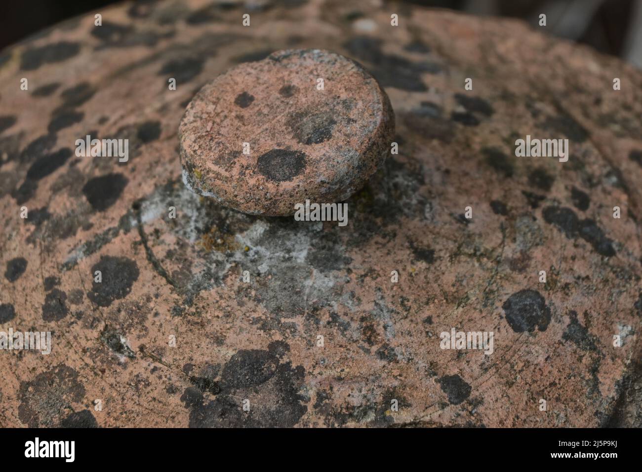 lid of a terracotta chiminea Stock Photo - Alamy
