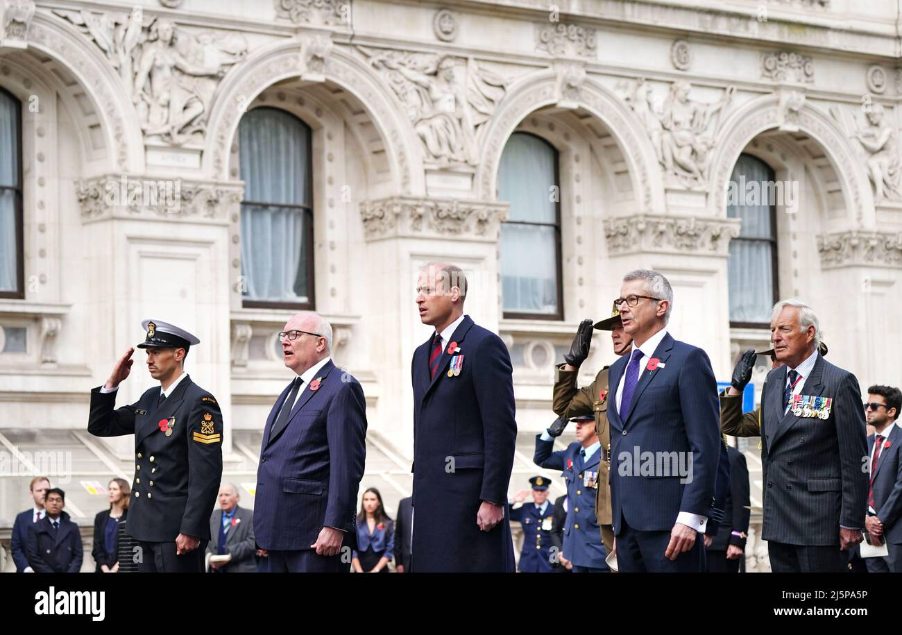 The Duke of Cambridge (centre) with Australian High Commissioner to the ...