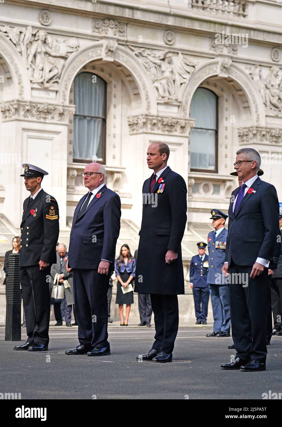 The Duke of Cambridge (2nd right) with Australian High Commissioner to ...