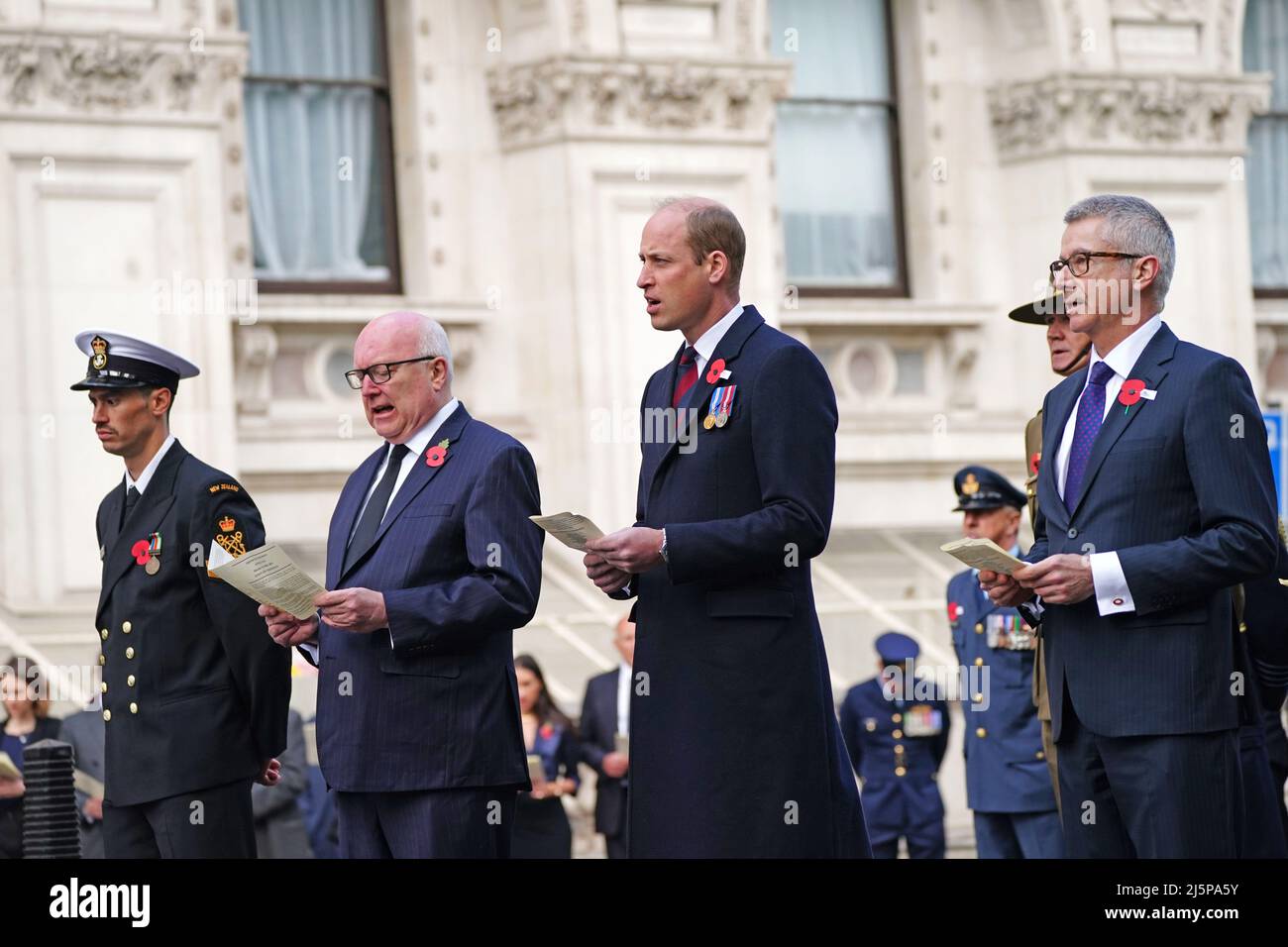 The Duke of Cambridge (2nd right) with Australian High Commissioner to ...