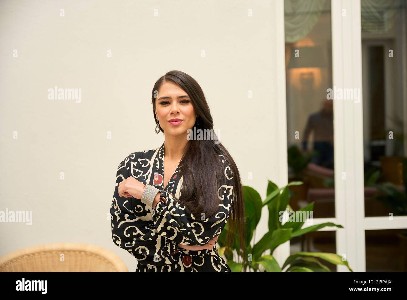 Madrid. Spain. 20220425, Mexican Actress Camila Rojas poses for a photo ...