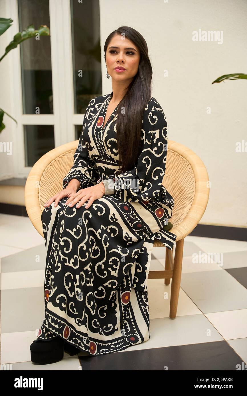 Madrid. Spain. 20220425, Mexican Actress Camila Rojas poses for a photo ...