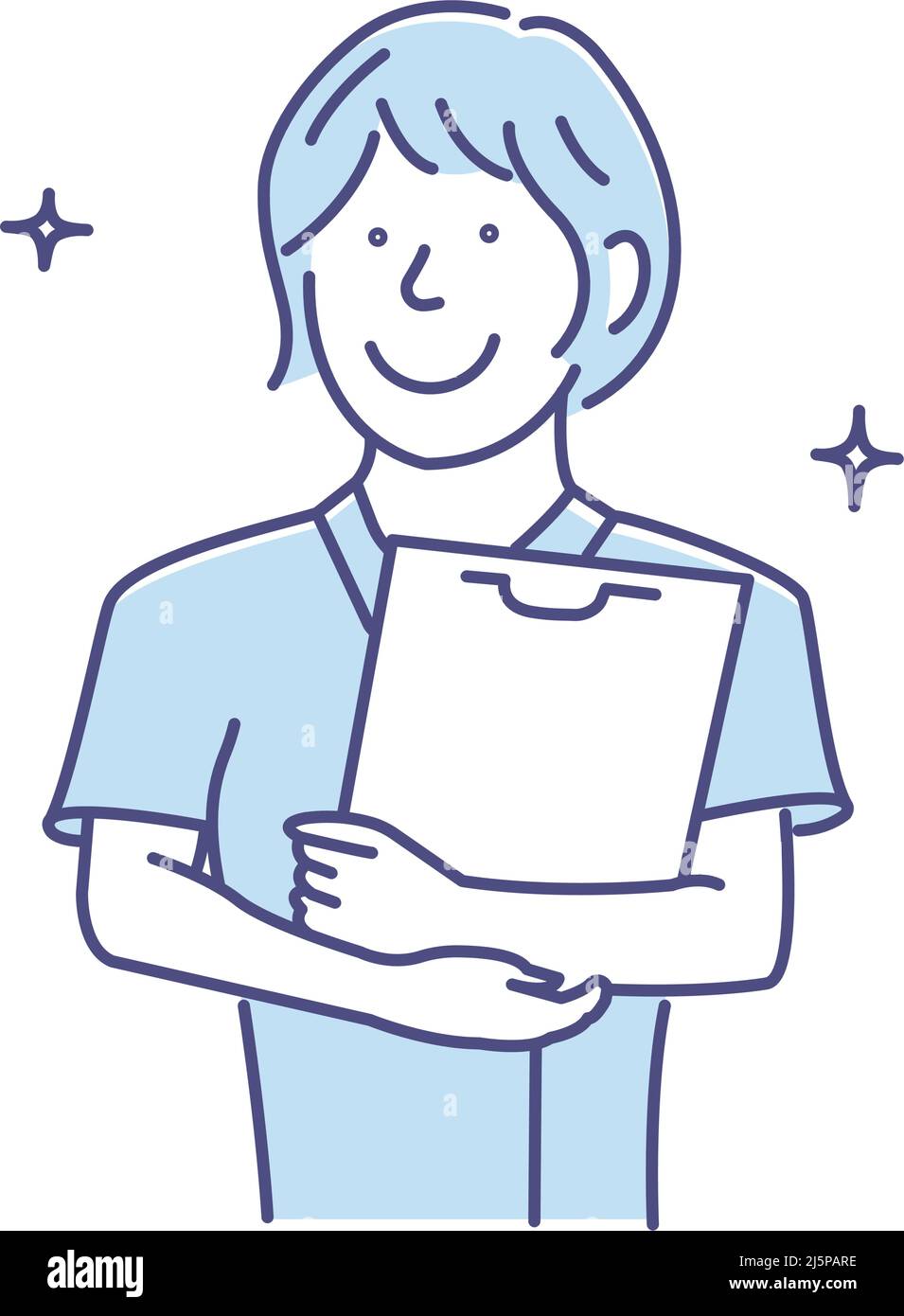 Asian adult woman worker Stock Vector Images - Alamy