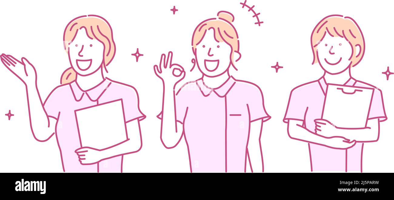 Female nurse and patient Stock Vector Images - Alamy