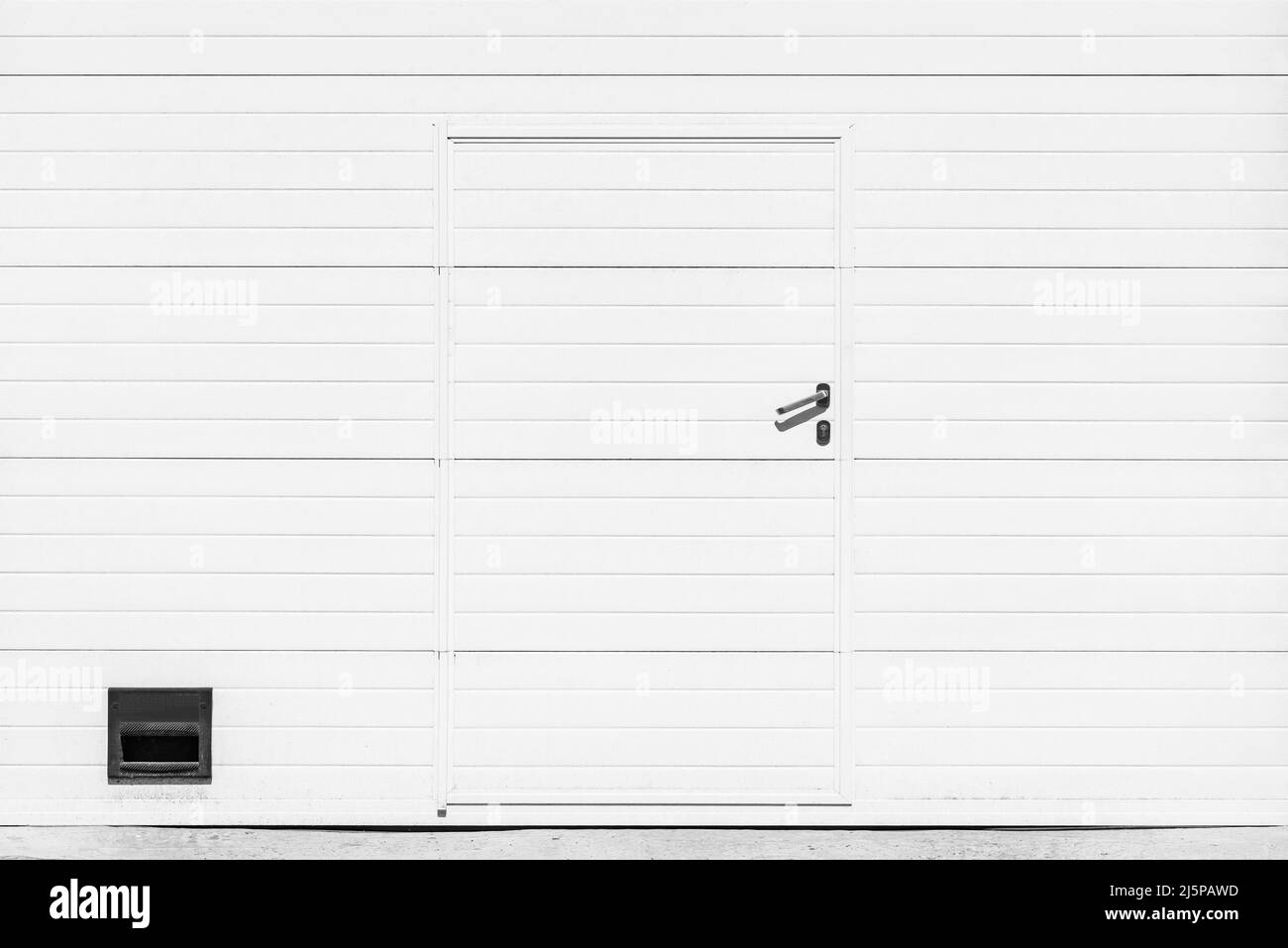 Metallic garage door Black and White Stock Photos & Images - Alamy