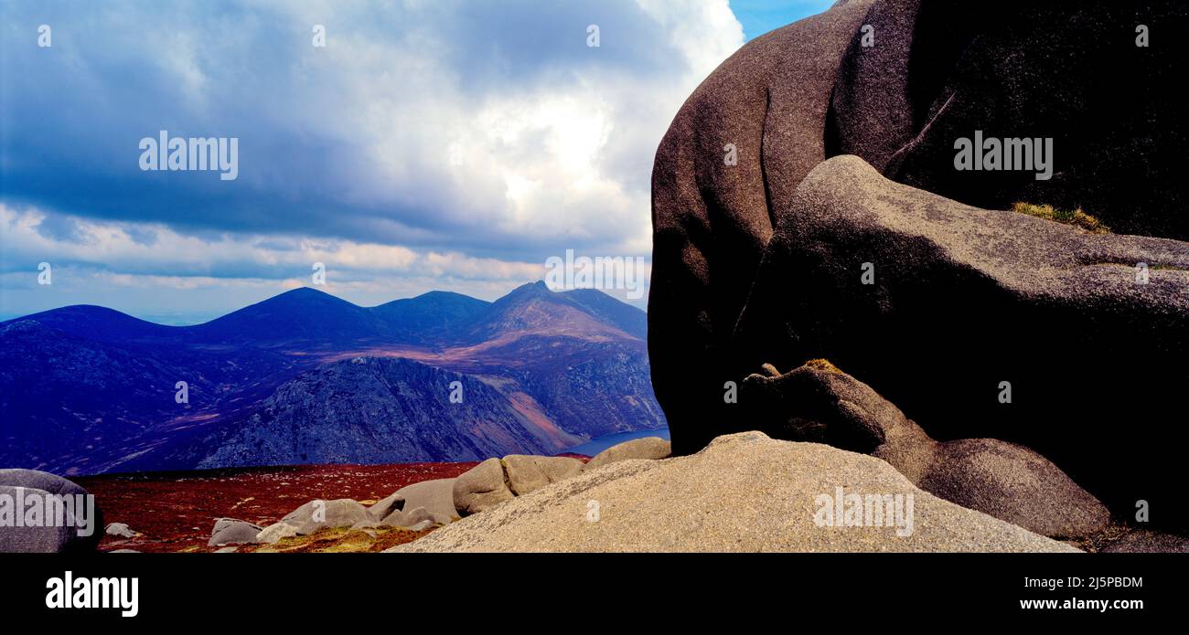 Bearnagh from binnian north slieve bearnagh mournes hi-res stock ...