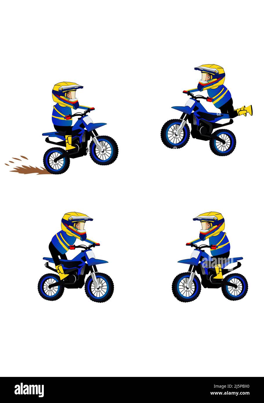 Cartoon Dirt Bike