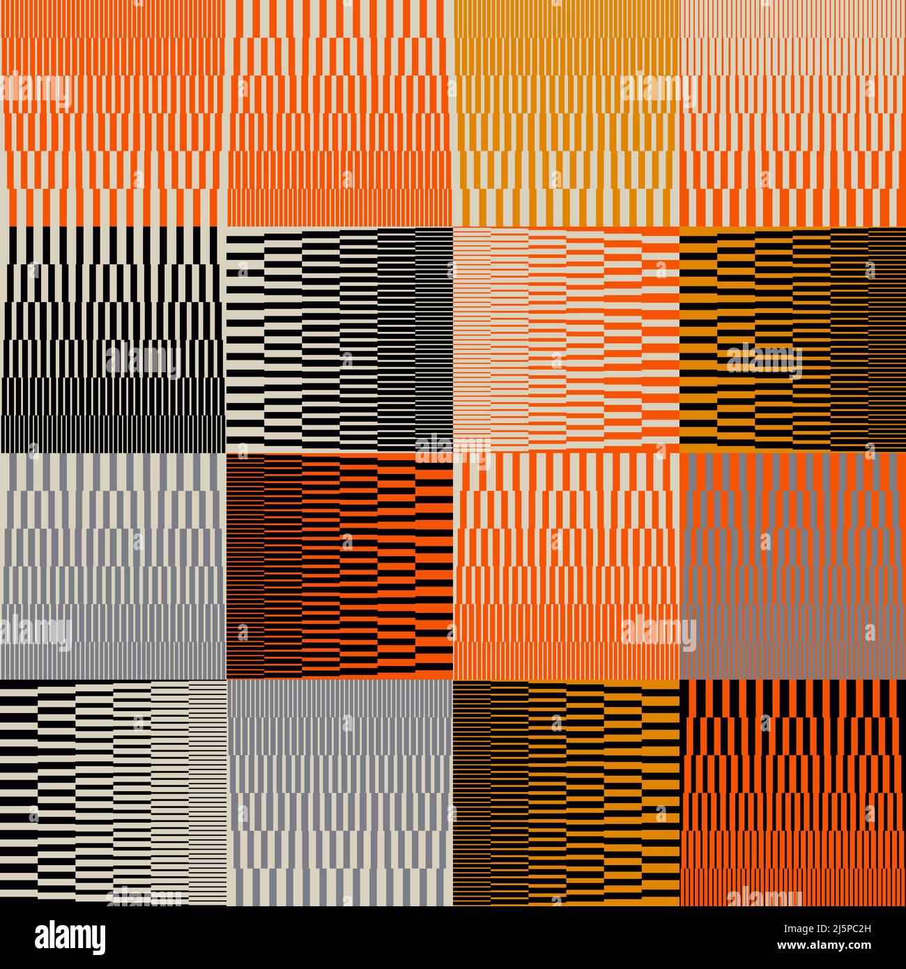 Line Art abstract vector pattern artwork made with various geometric ...