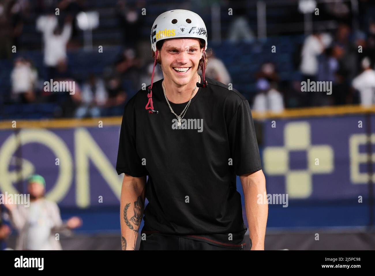 Devon Smillie (USA), APRIL 23, 2022 - Cycling : X Games Chiba 2022 BMX Street Award Ceremony at ...