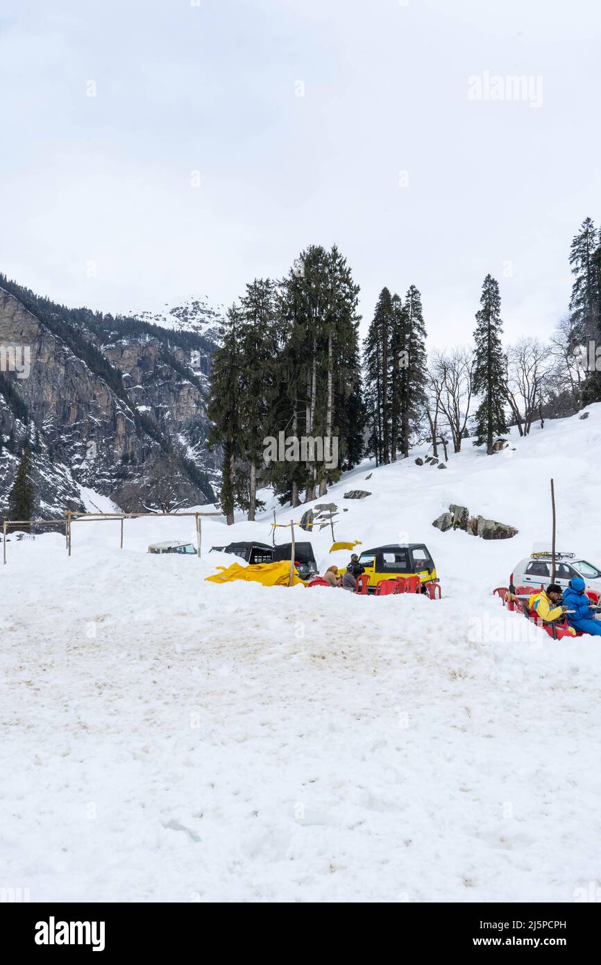 solang valley adventure manali himachal pradesh, india Stock Photo - Alamy