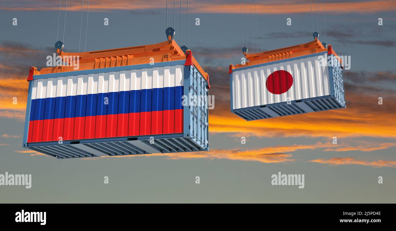 Freight container japan russia hi-res stock photography and images - Alamy