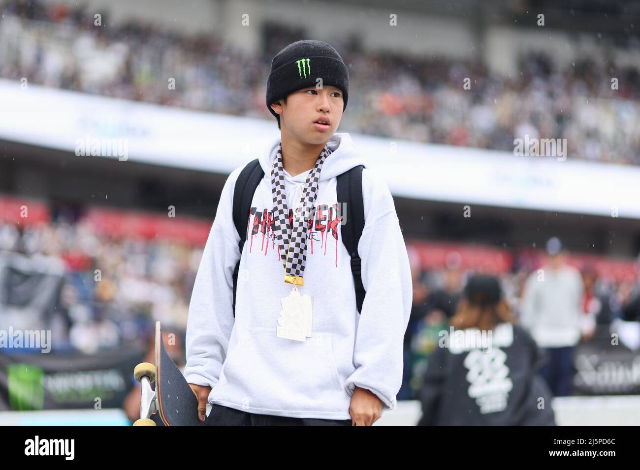 Daiki Ikeda (JPN), APRIL 24, 2022 - Skateboarding : X Games Chiba 2022 Men's Skateboard Street ...