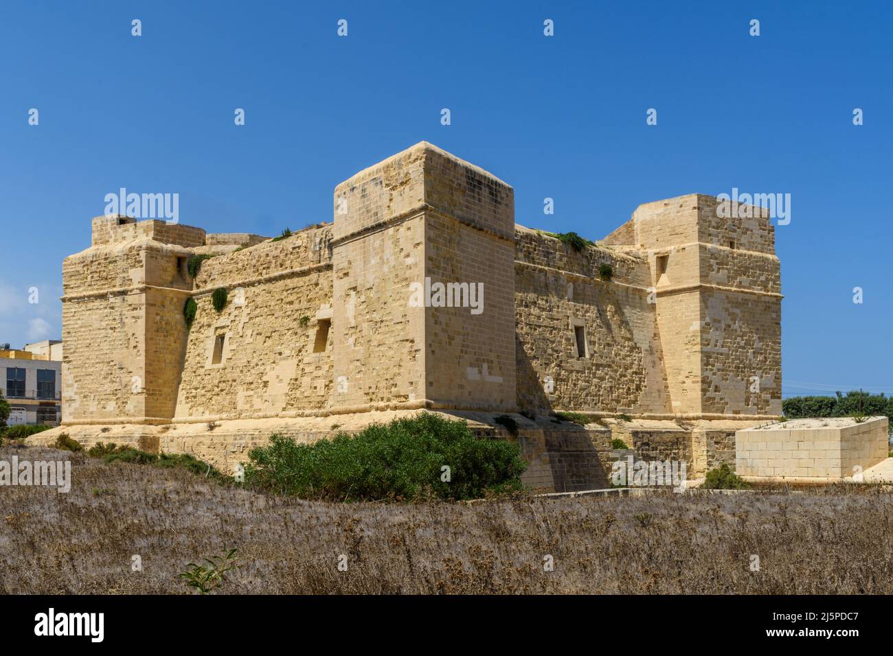 Marsaskala, Malta - August 29th 2018: Saint Thomas Tower is a bastioned ...