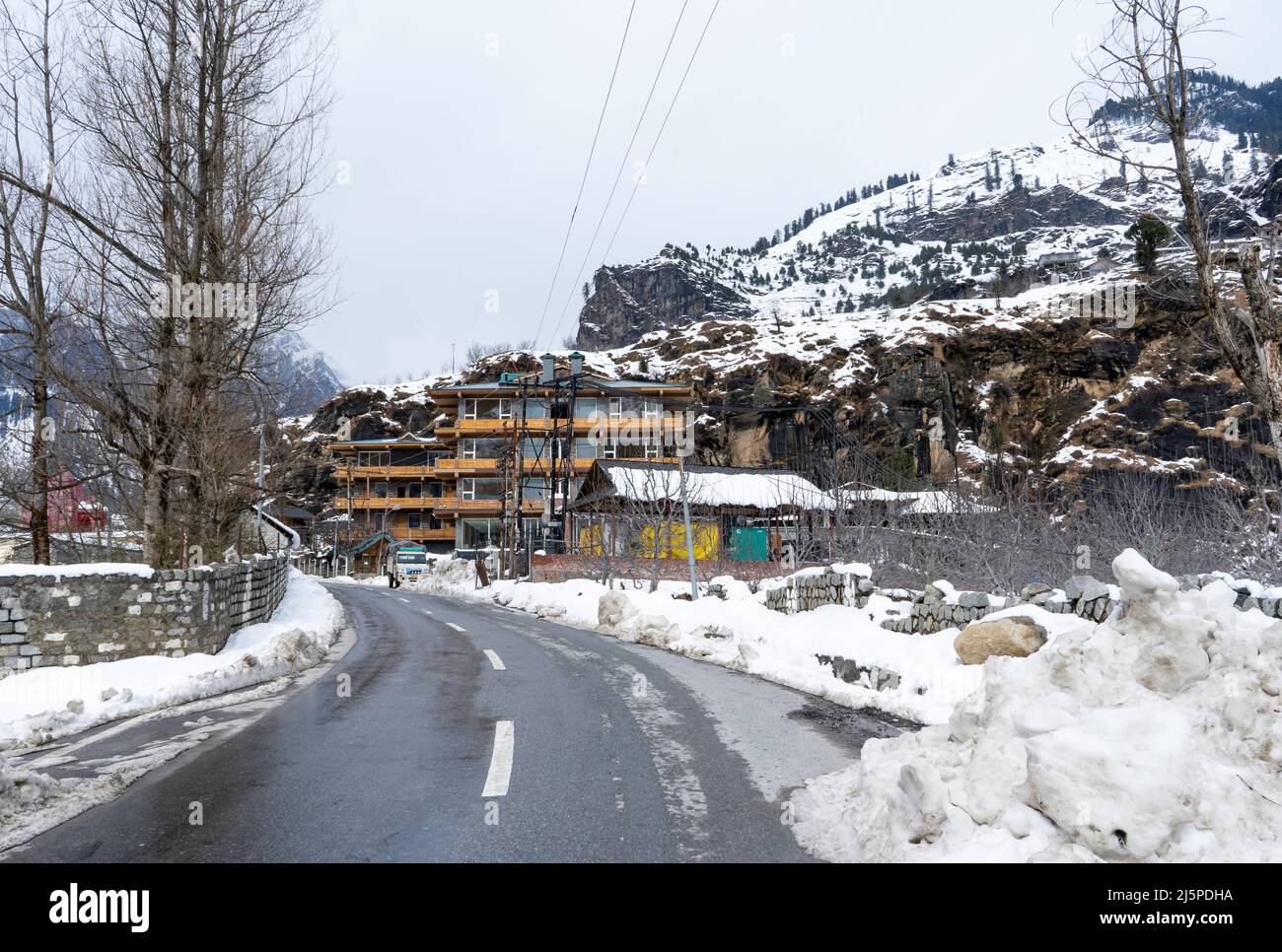 Rohtang Pass is located in Himachal Pradesh, and this road is a gateway ...