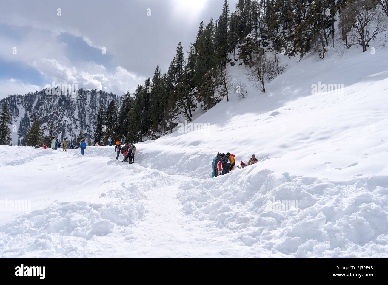 solang valley adventure manali himachal pradesh Stock Photo - Alamy