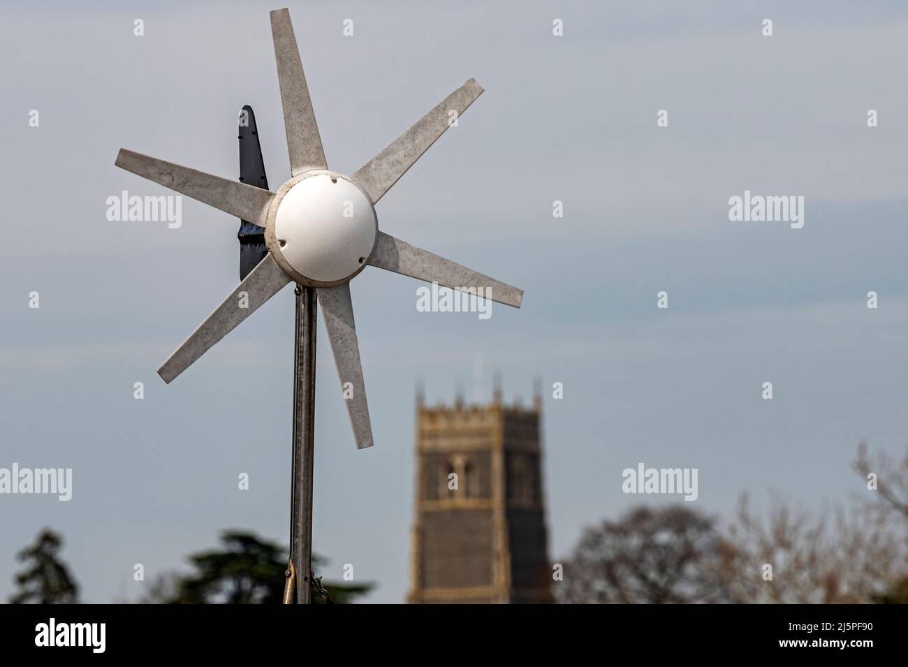 Micro wind turbine Woodbridge Suffolk England Stock Photo - Alamy