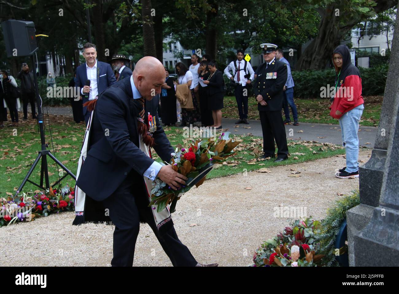 Sydney, Australia, 25th April 2022. Aboriginal Australians take part in ...