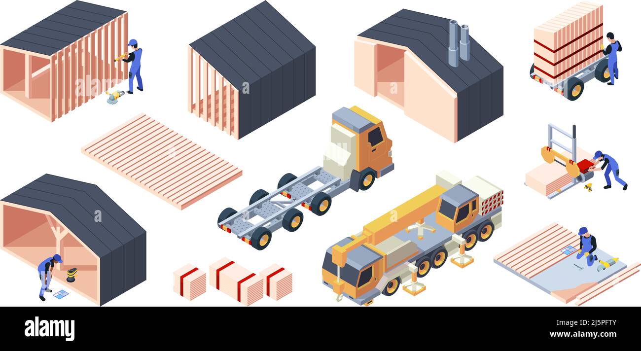 Prefabricated housing estate Stock Vector Images - Alamy