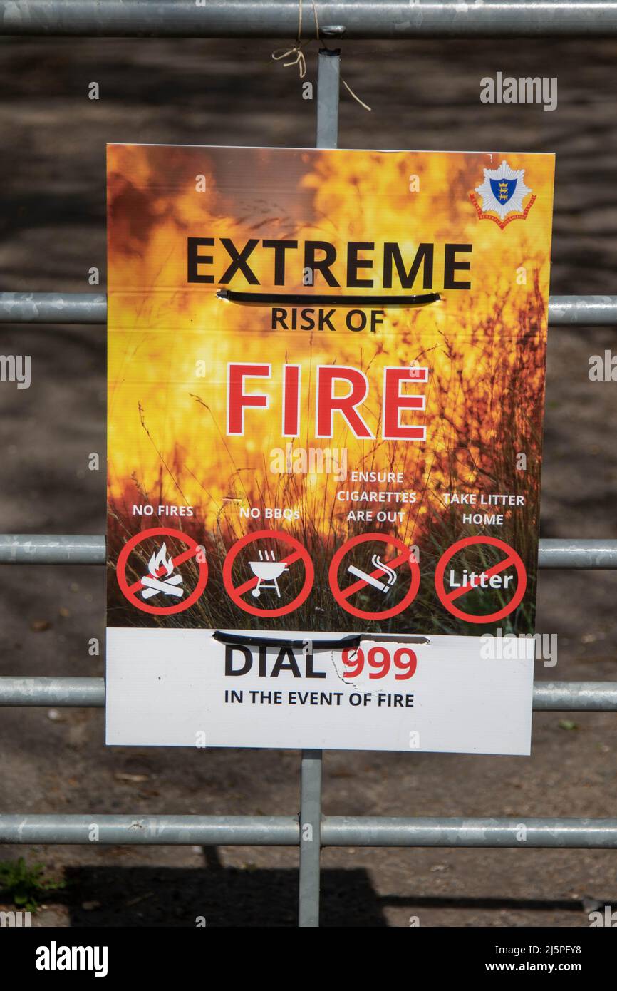 Crowthorne, United Kingdom, 20th April 2022:- A Sign near Broadmoor ...