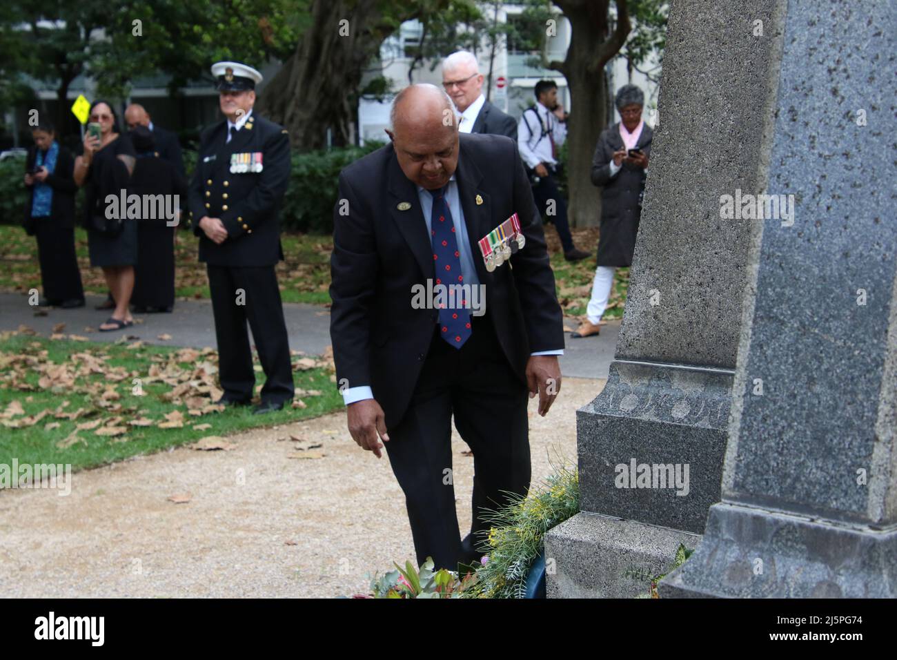 Sydney, Australia, 25th April 2022. Aboriginal Australians take part in ...
