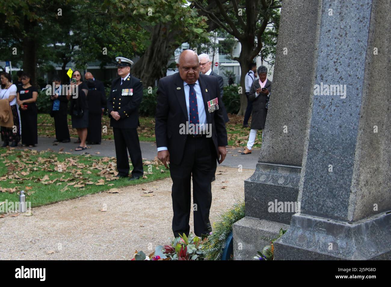 Sydney, Australia, 25th April 2022. Aboriginal Australians take part in ...