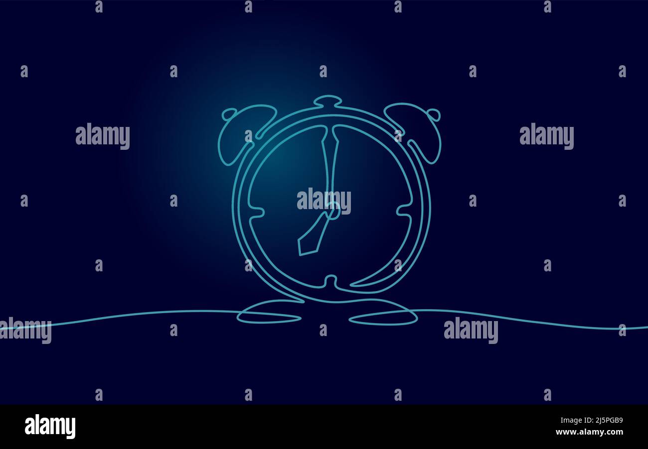 Alarm clock time management life concept. Deadline present future ...