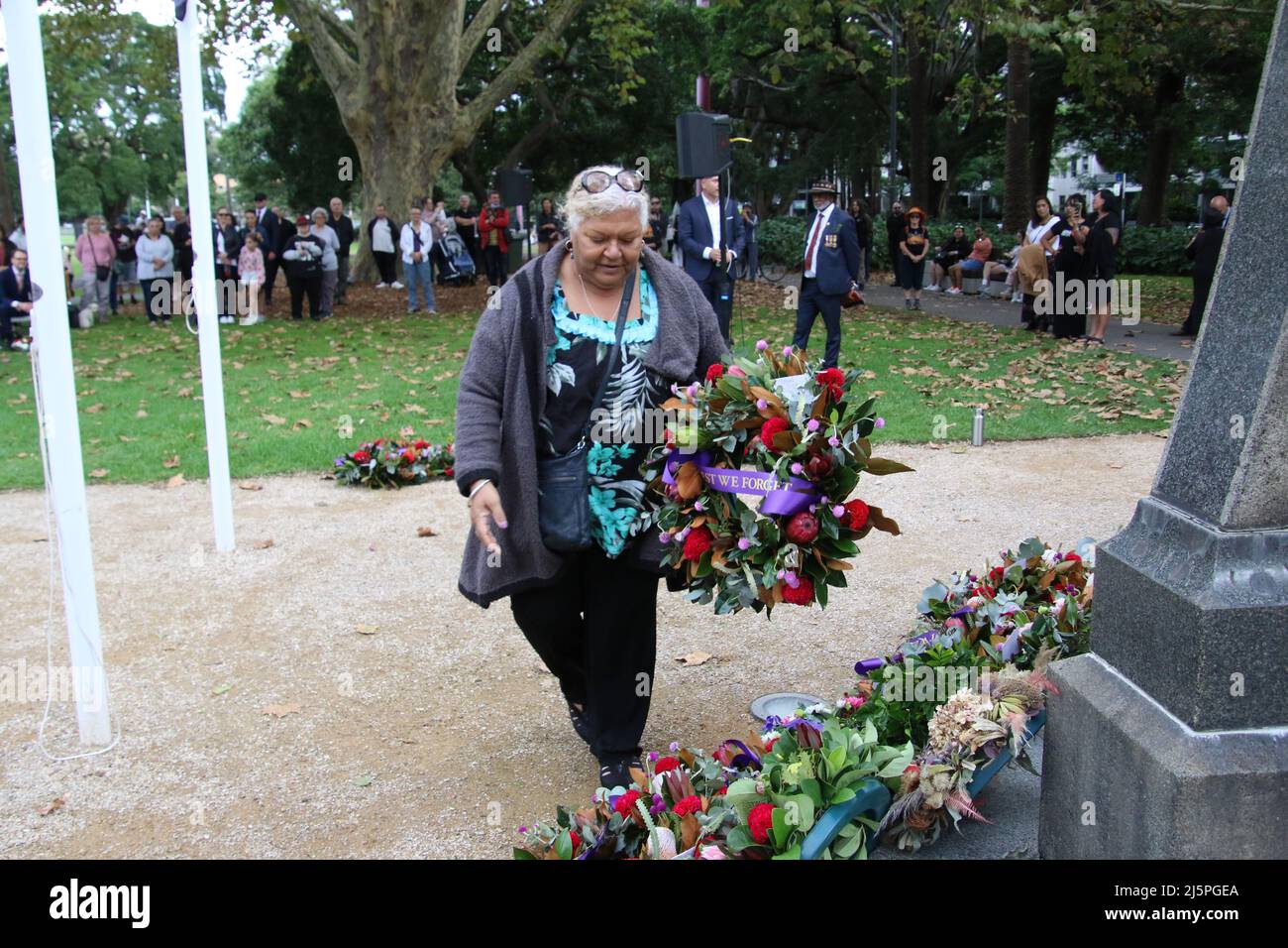Sydney, Australia, 25th April 2022. Aboriginal Australians take part in ...