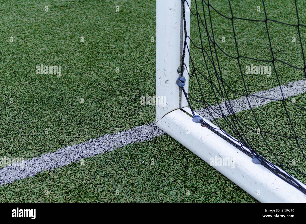 Mini football goal on an artificial grass hi-res stock photography and ...