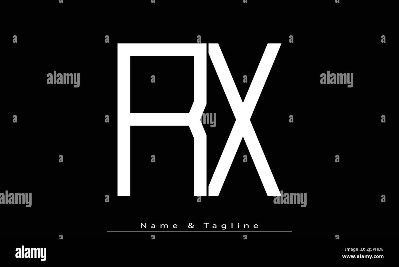 Alphabet letters Initials Monogram logo RX , XR Stock Vector Image ...