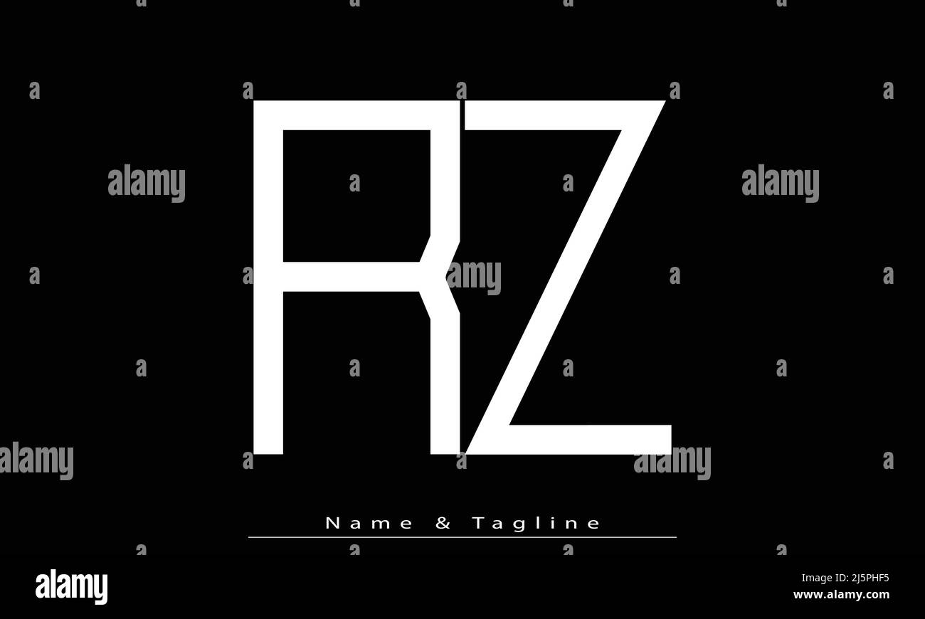 Rz modern logo hi-res stock photography and images - Alamy