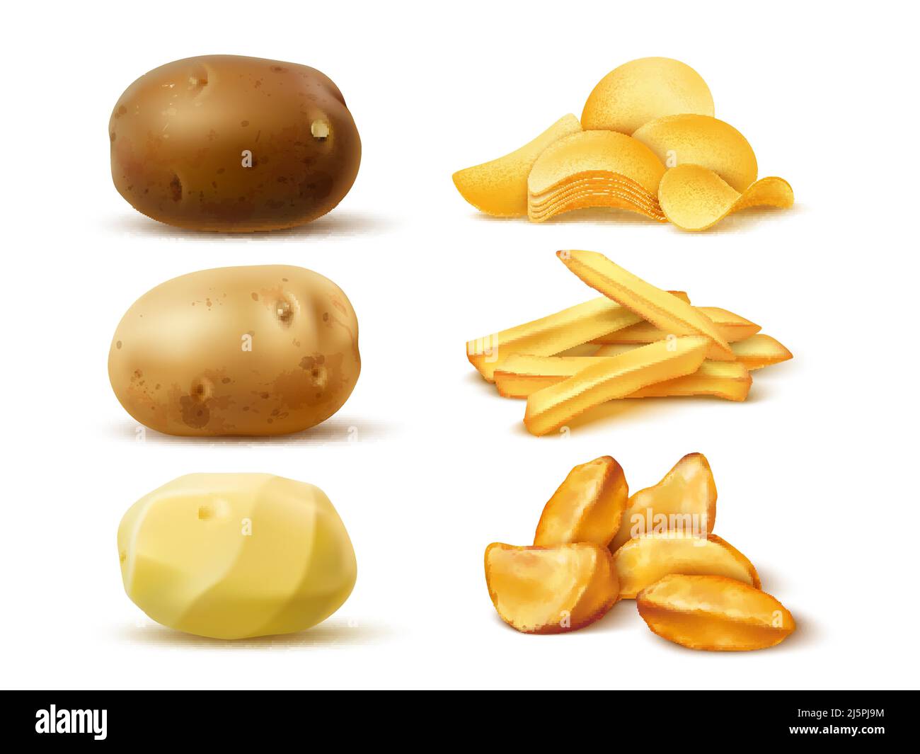 Potato starchy Stock Vector Images - Alamy