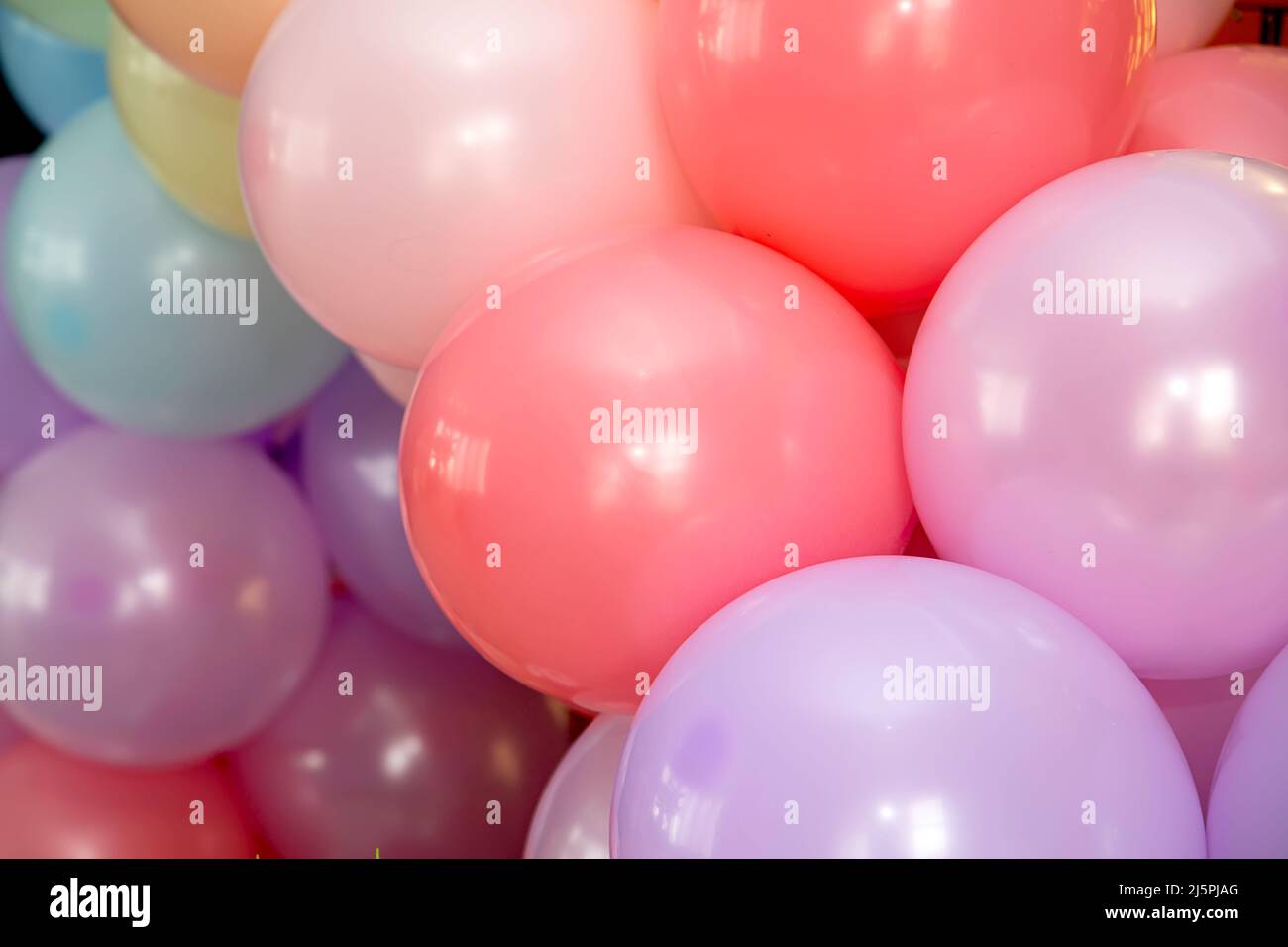 festive background of colorful balloons Stock Photo - Alamy