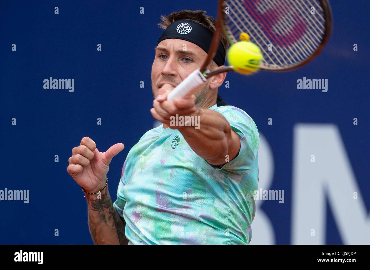 Munich, Germany. 25th Apr, 2022. Tennis: ATP Tour - Munich, singles, men, sixteenth finals ...