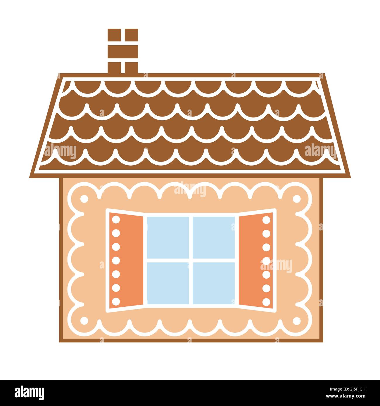 Gingerbread house vector illustration Stock Vector Image & Art - Alamy