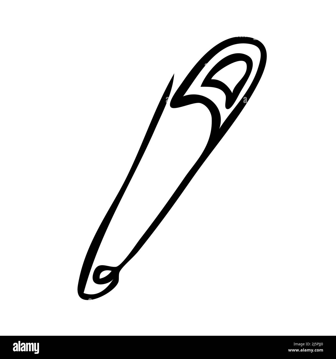 Pin. Sewing and fashion designer tools. Vector illustration Stock ...