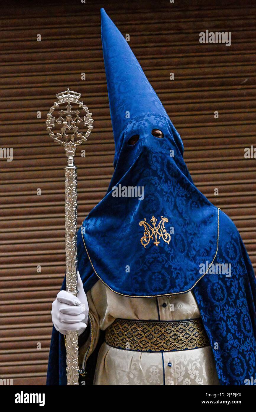 Penitent in a procession in Holy Week Stock Photo - Alamy