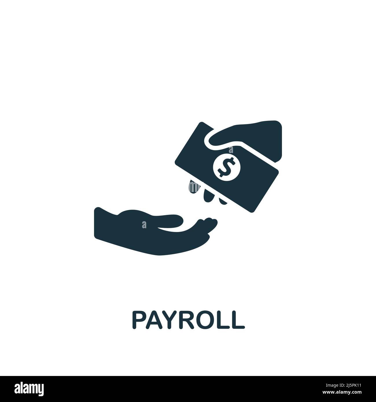 Payroll icon. Monochrome simple Accounting icon for templates, web ...