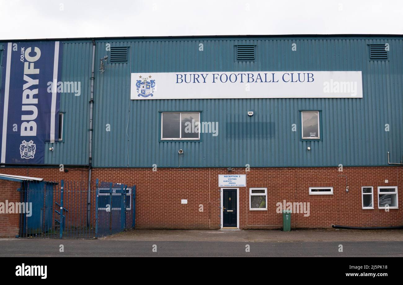 General view Bury FC after their ground in Gigg Lane, Bury, Greater ...