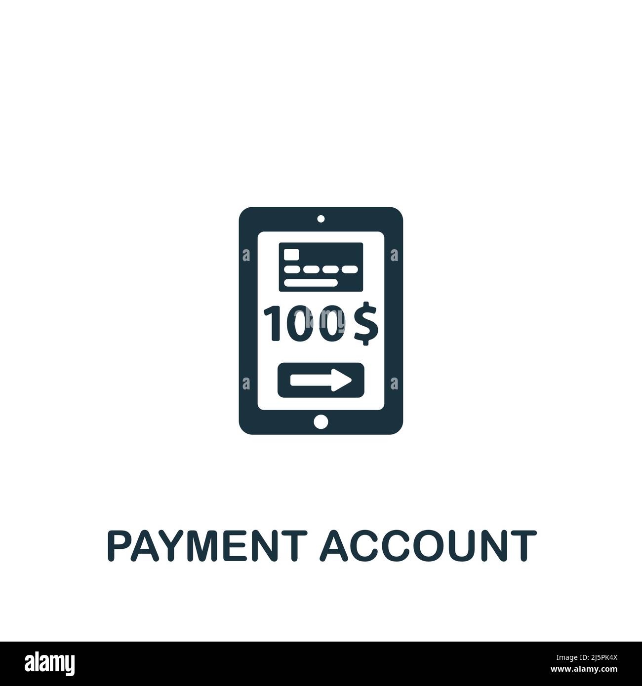 Payment Account icon. Monochrome simple Accounting icon for templates ...