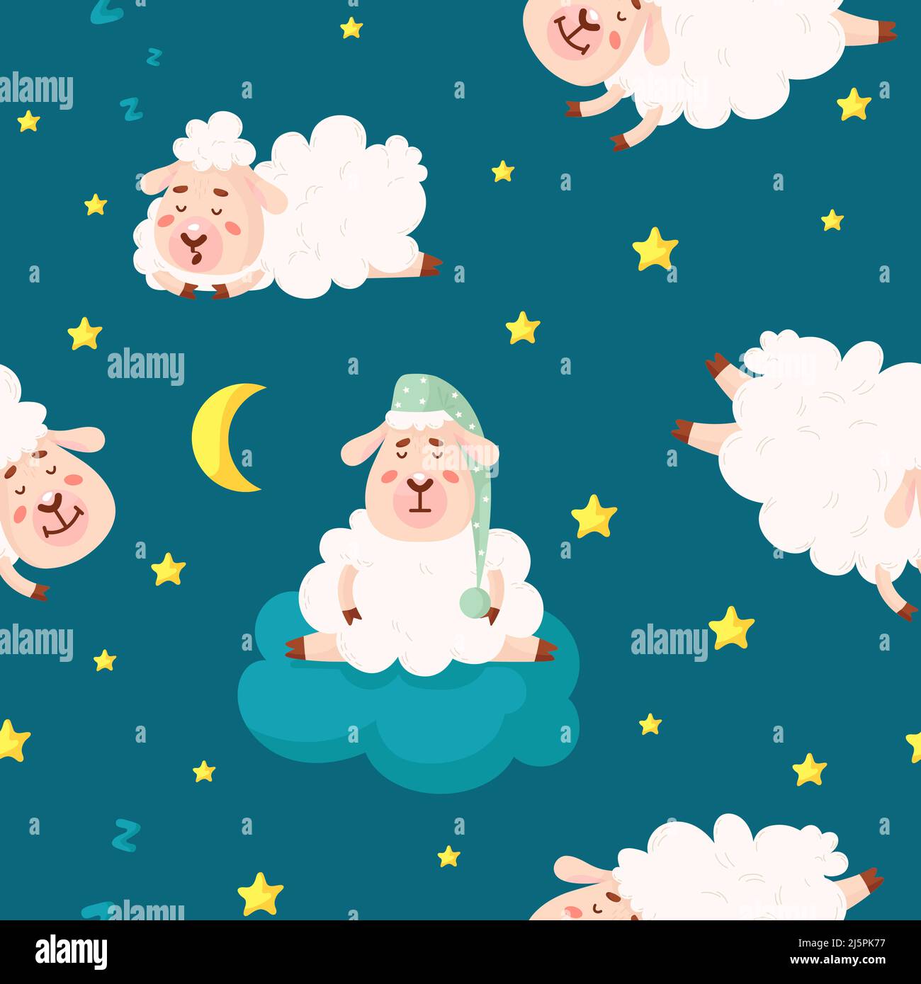 Sleepy lambs Stock Vector Images - Alamy