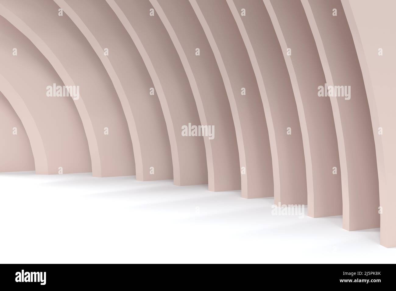Abstract futuristic beige background, minimalist 3d render Stock Photo ...