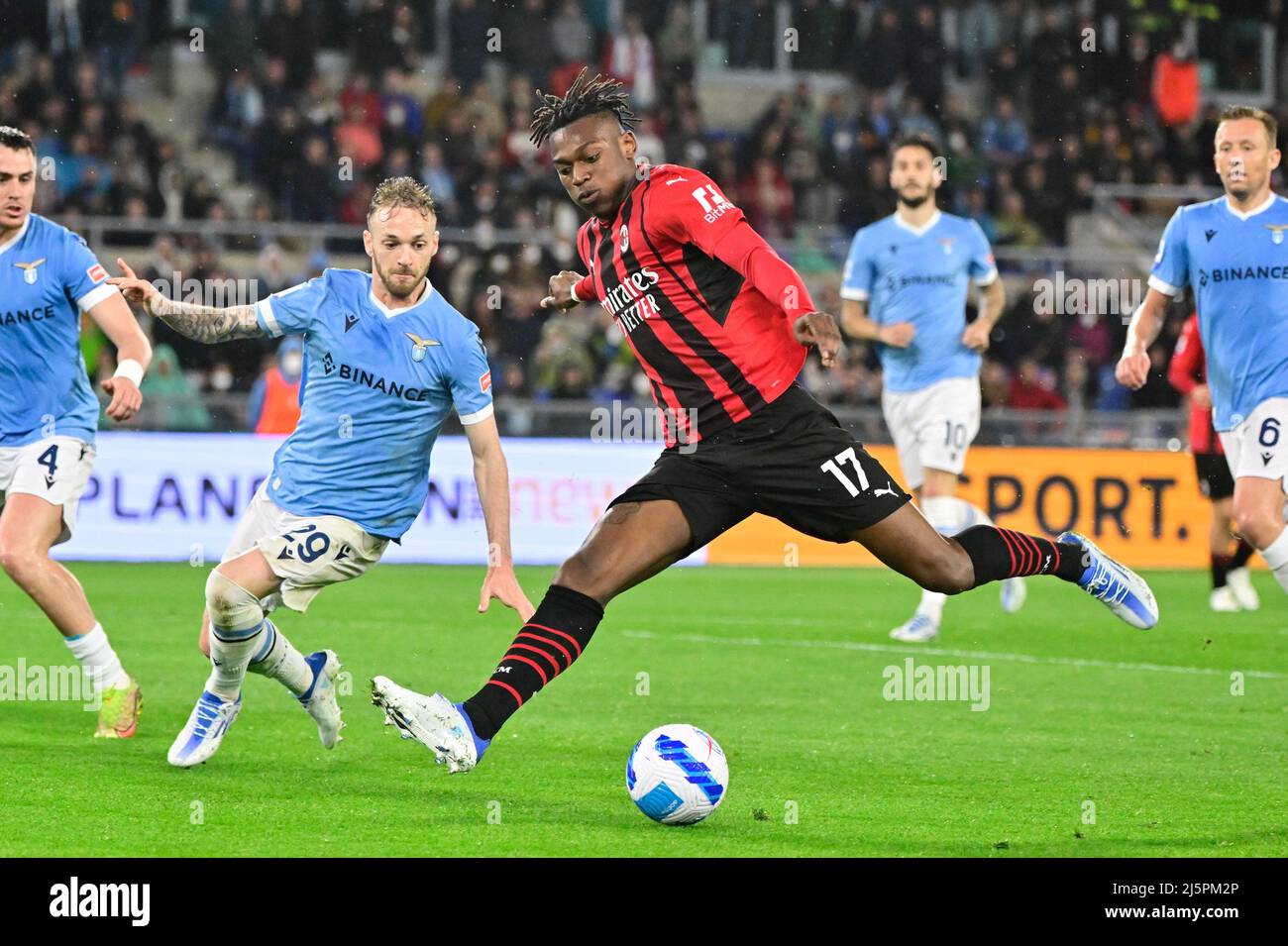Rafael Leao (AC Milan) during the Italian Football Championship League A 2021/2022 match between ...