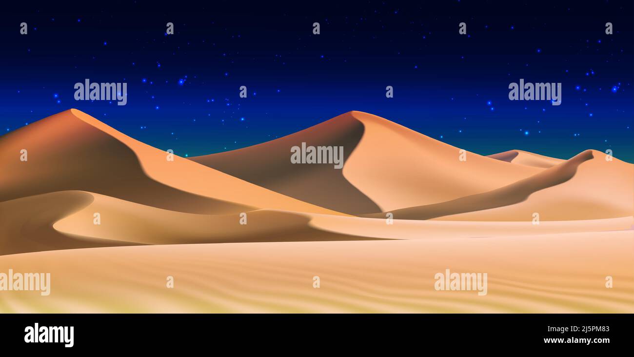 Sahara dark sky Stock Vector Images - Alamy