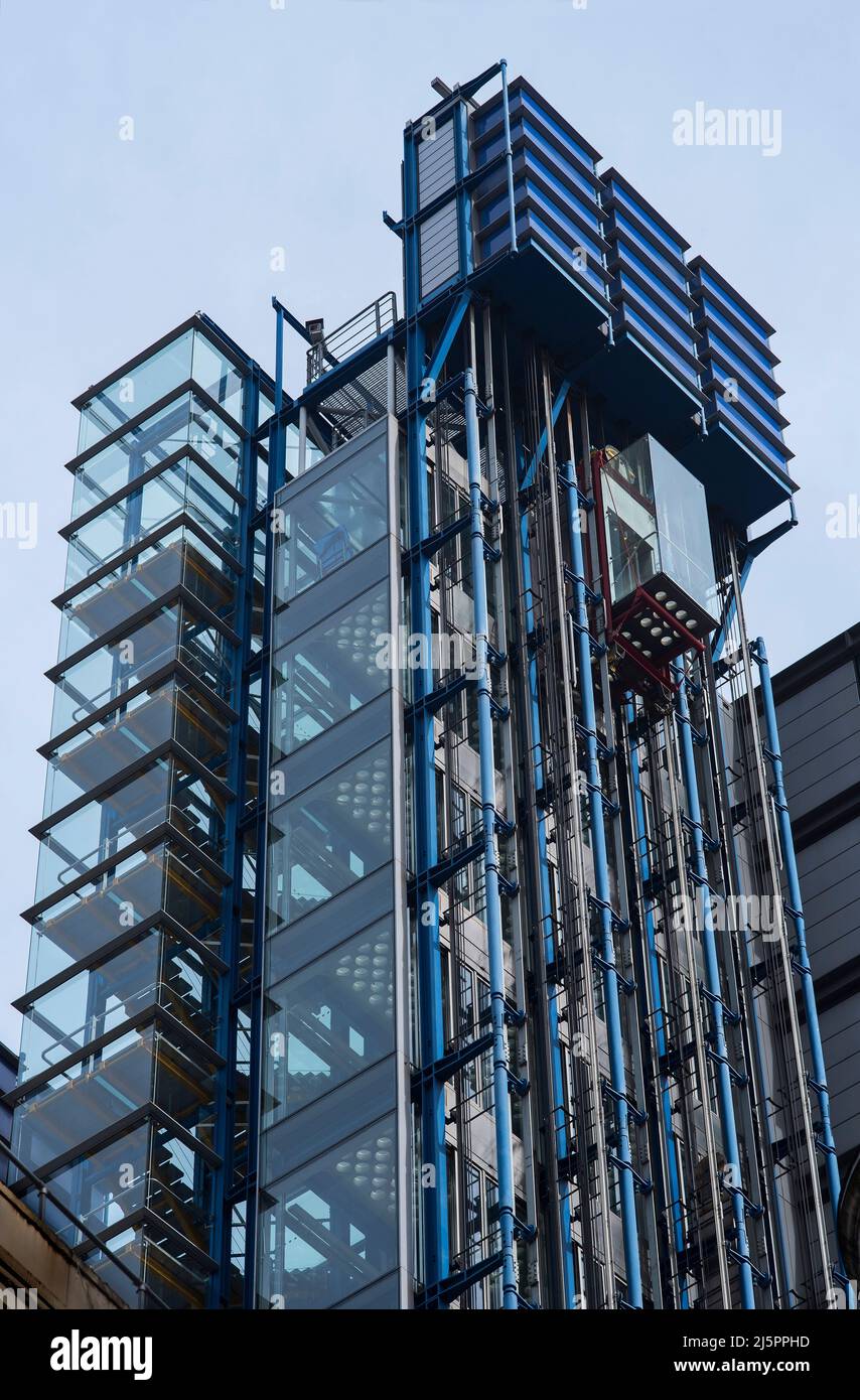 Maximalism, tower block in a modern business development. Central ...