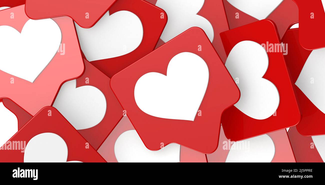 Speech bubble with love shape, 3d rendering Stock Photo - Alamy