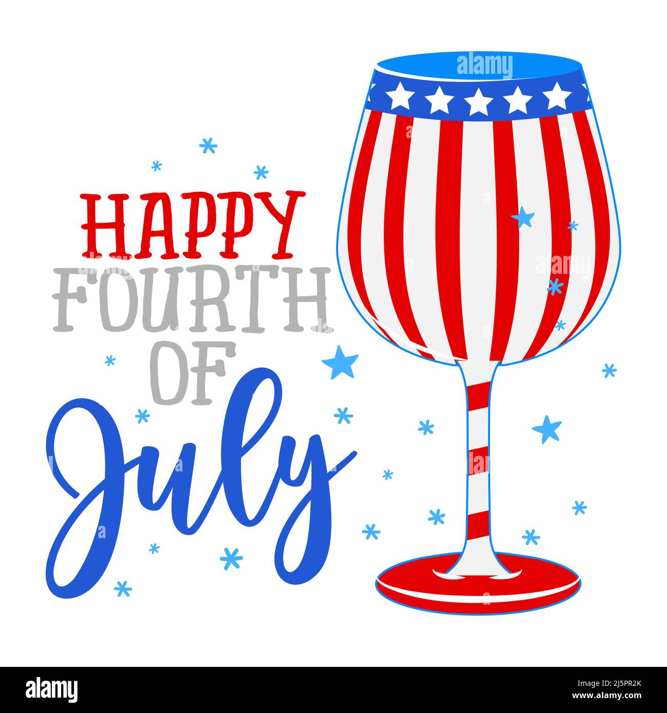 Happy fourth of July - Happy Independence Day July 4 lettering design ...