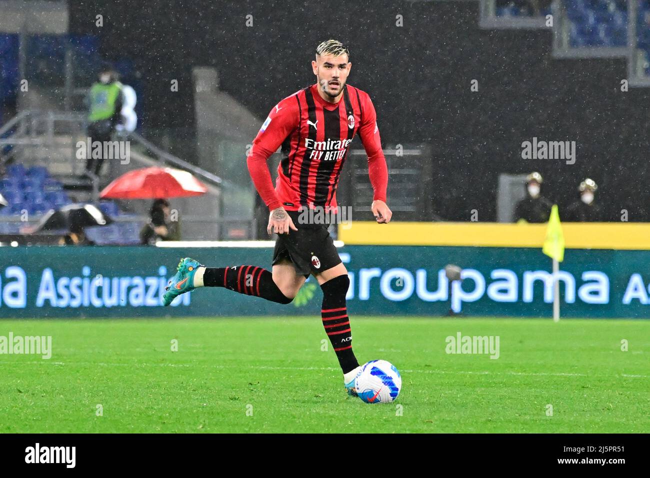 Theo Hernandez (AC Milan) during the Italian Football Championship ...