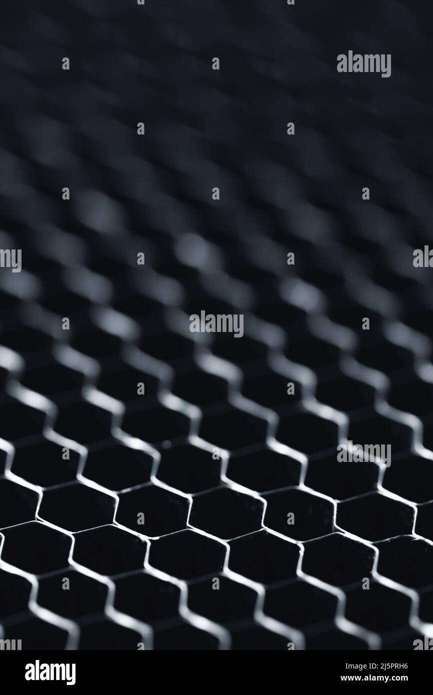 Abstract hi-tech surface with a honeycomb cells Stock Photo - Alamy