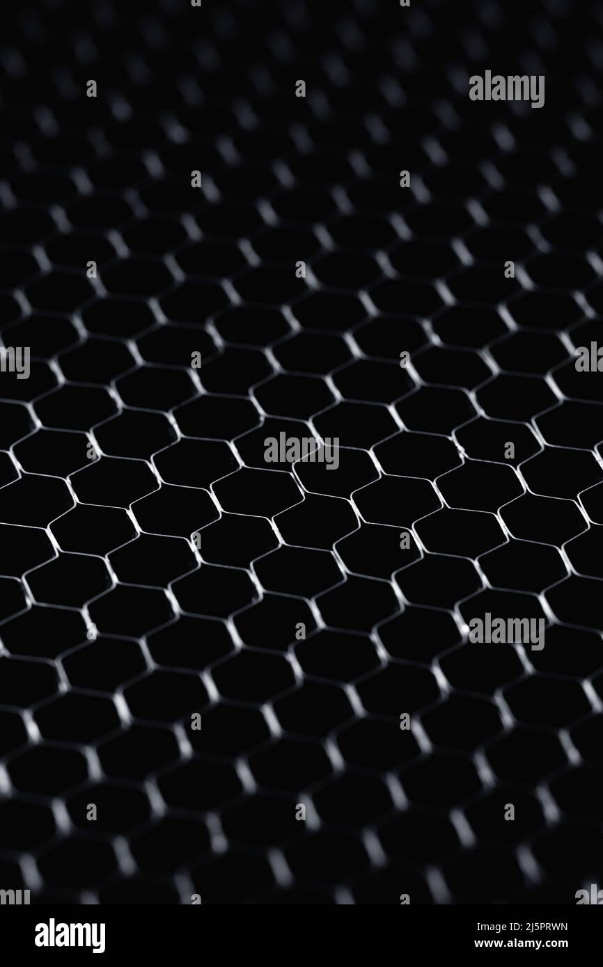 Abstract hi-tech surface with a honeycomb cells Stock Photo - Alamy