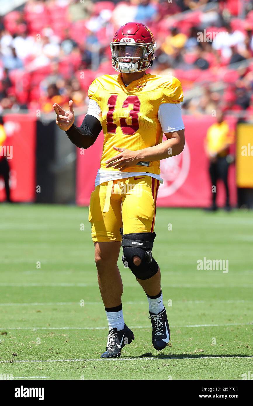 Southern California Trojans quarterback Caleb Williams (13) celebrates ...